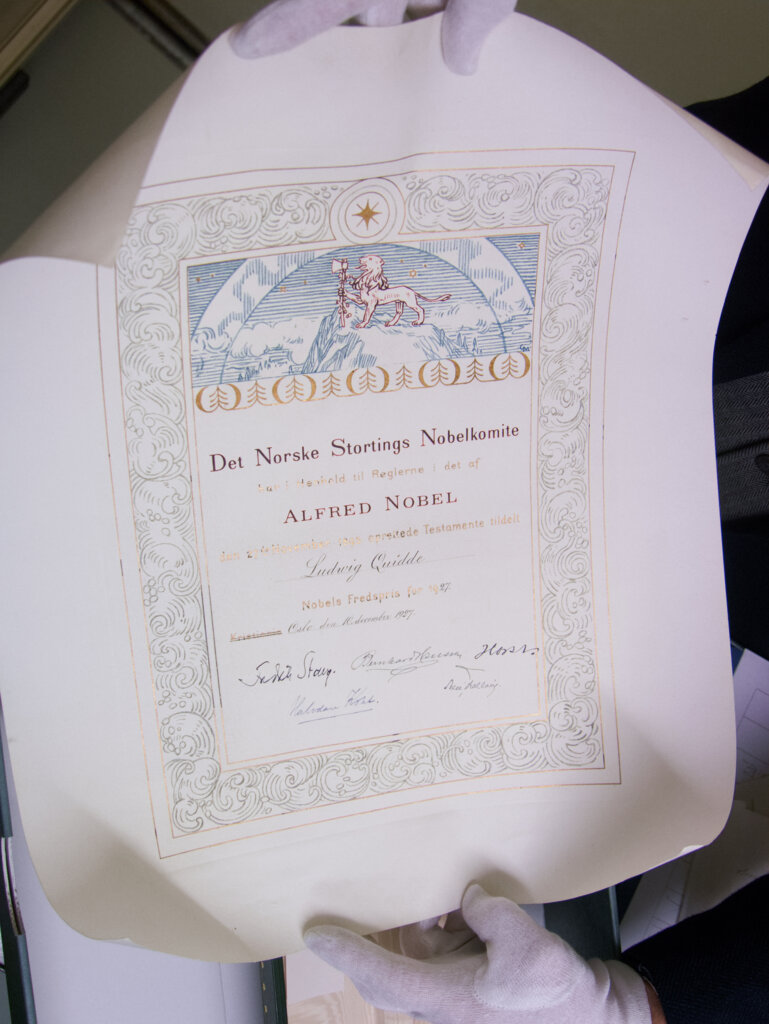 Ludwig Quidde – Nobel Prize diploma - NobelPrize.org