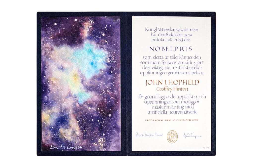 John J. Hopfield – Nobel Prize diploma - NobelPrize.org